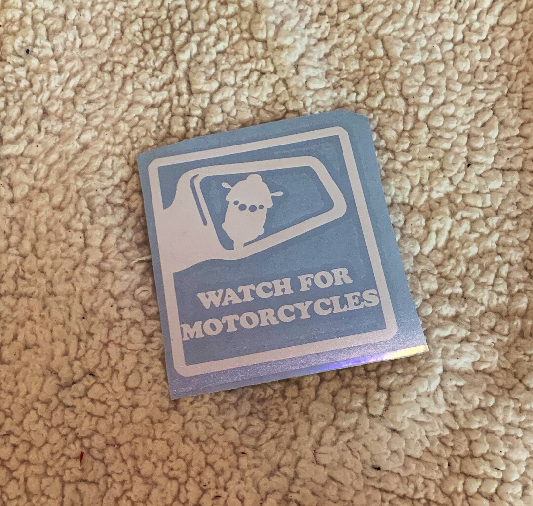 Watch for Motorcycles Vinyl Decal Stickers - Etsy