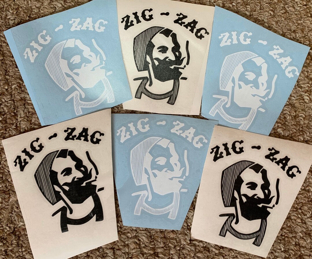 Retro Zig Zag Vinyl Decal 420 Car Decals Window Decal Mug Decals ...