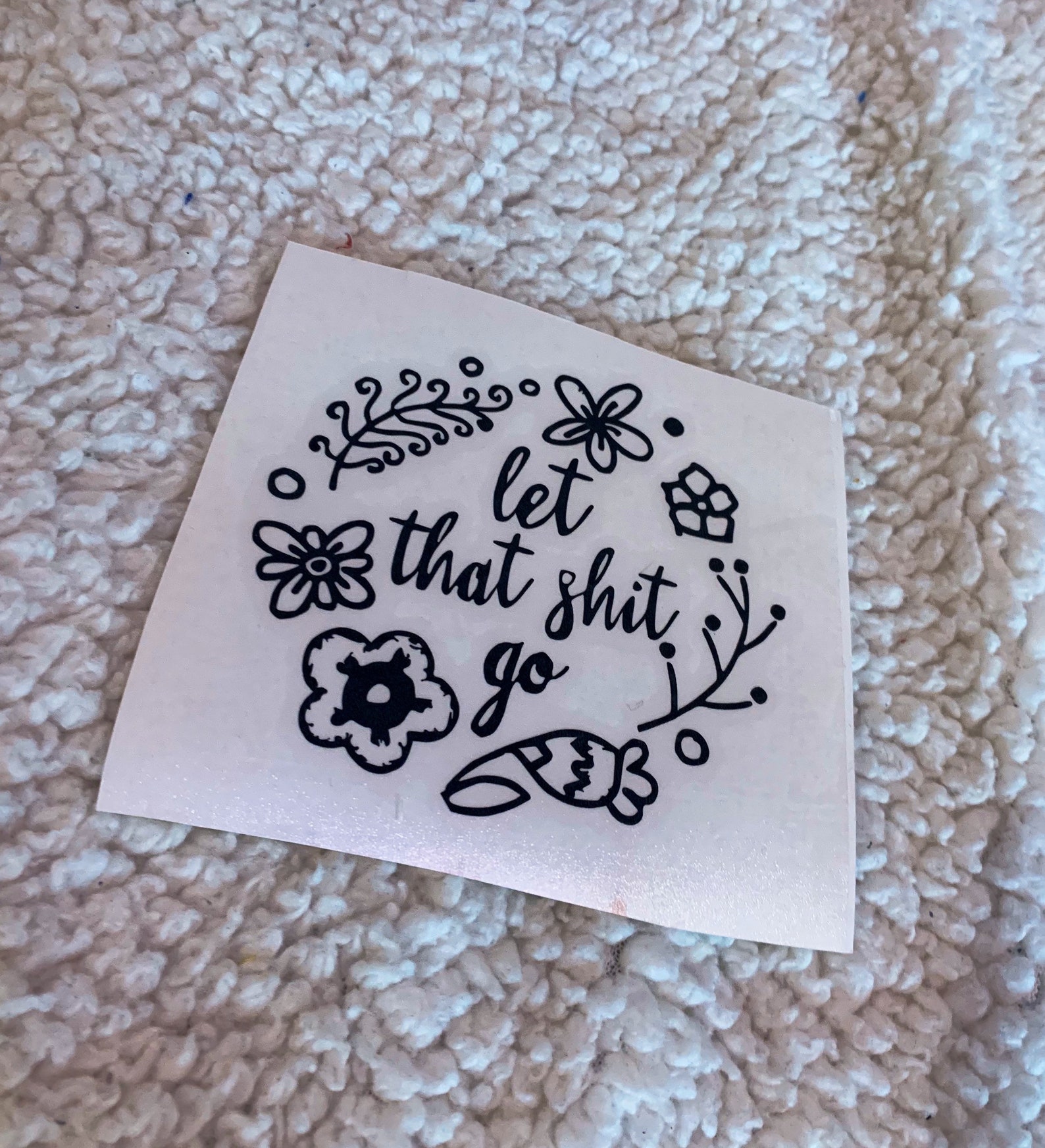Let That Shit Go Vinyl Decal Sticker Let That Shit Go Car - Etsy