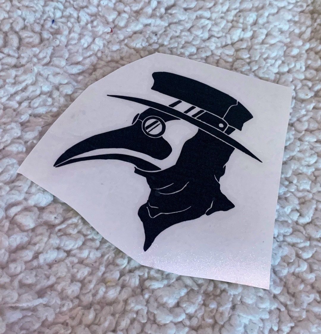 Plague Doctor Decal, Plague Doctor Sticker, Halloween Decal, Halloween ...