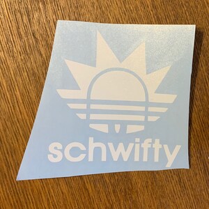 Schwifty Vinyl Decal Sticker Get Schwifty Groovy Style Vinyl Decal ...