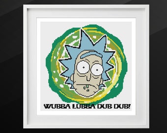 Home & Living Rick Sanchez- Peace among worlds -Machine Embroidery ...