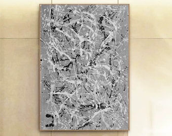 Abstract Splatter Art, Jackson Pollock Style, Wall Art, Modern Abstract ...
