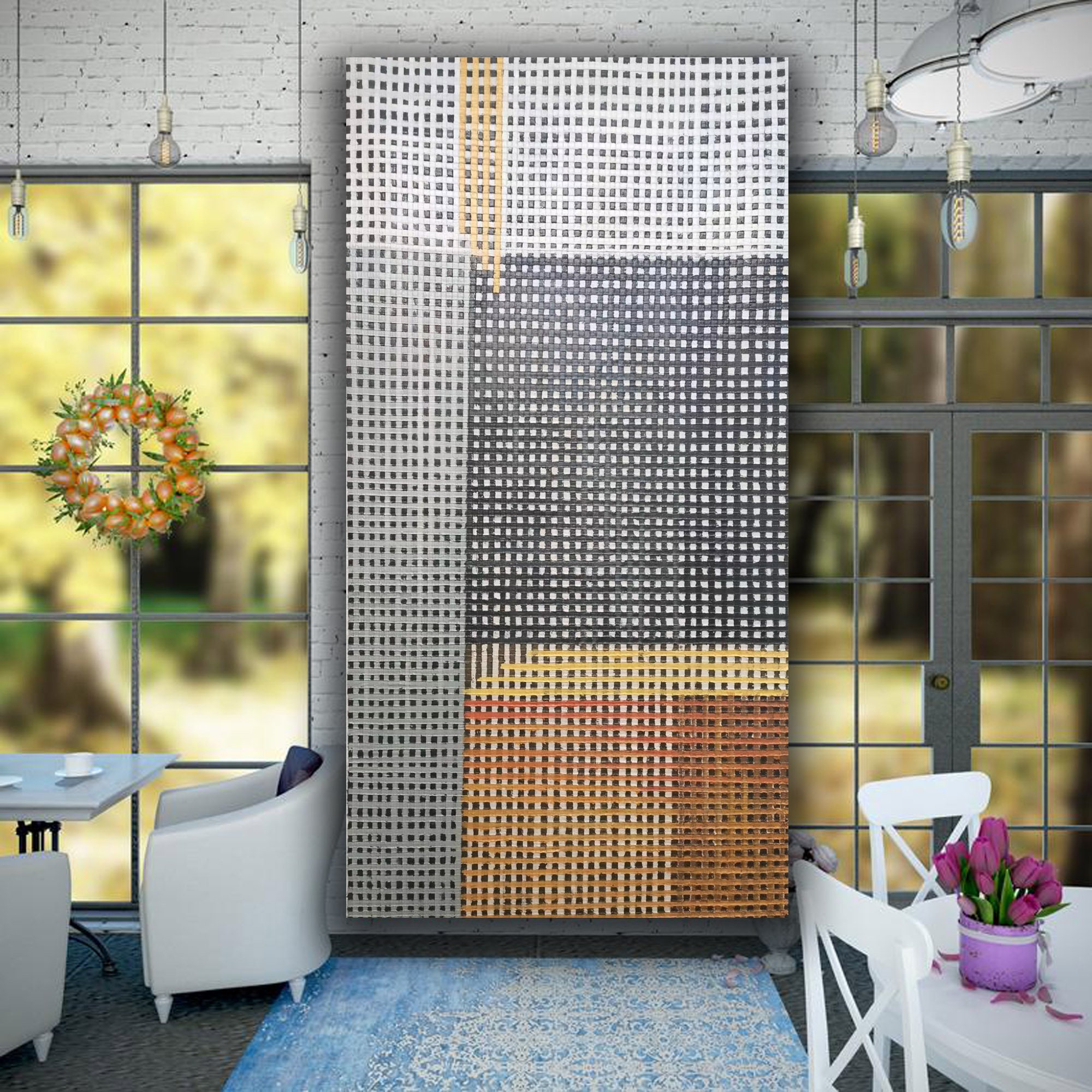 Textured Abstract Art Geometry Painting Textured Minimalist | Etsy