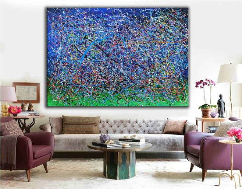 Original Abstract Painting / Large Abstract Oil Painting / | Etsy