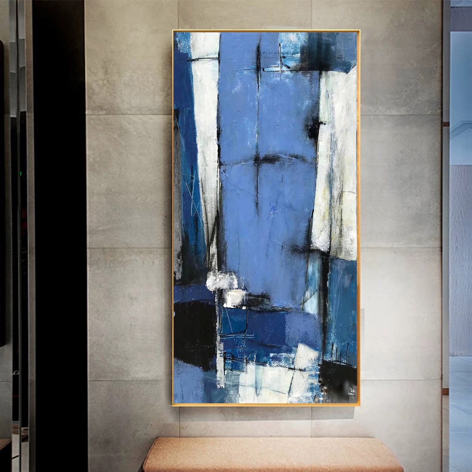 Original Abstract Painting Abstract Blue Painting Abstract - Etsy