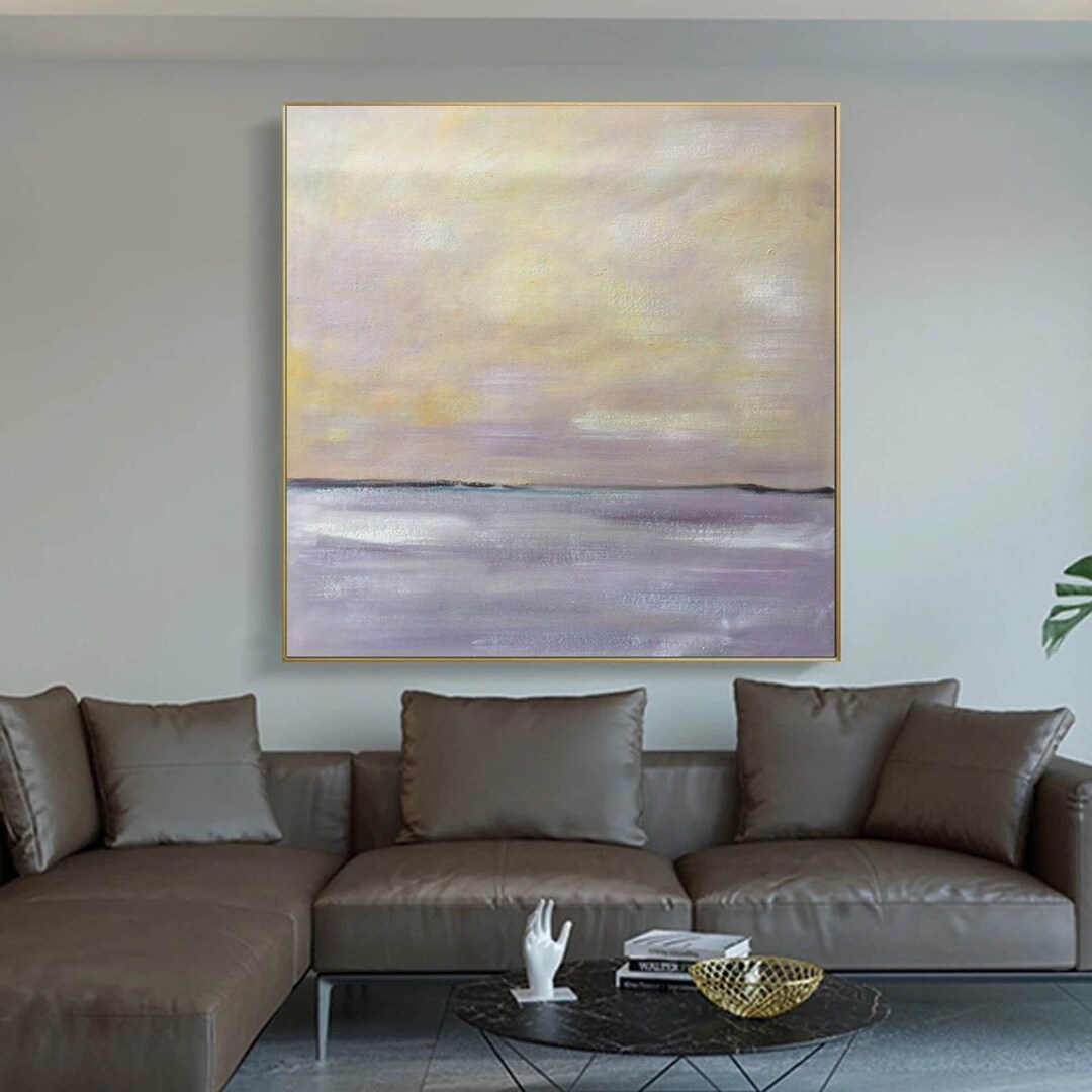 Abstract Painting Modern Painting Peach Painting Scenery - Etsy