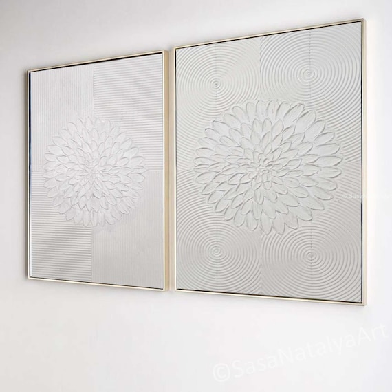 Set of 2 Wall Art Abstract Art Set Large Wall Art Large - Etsy