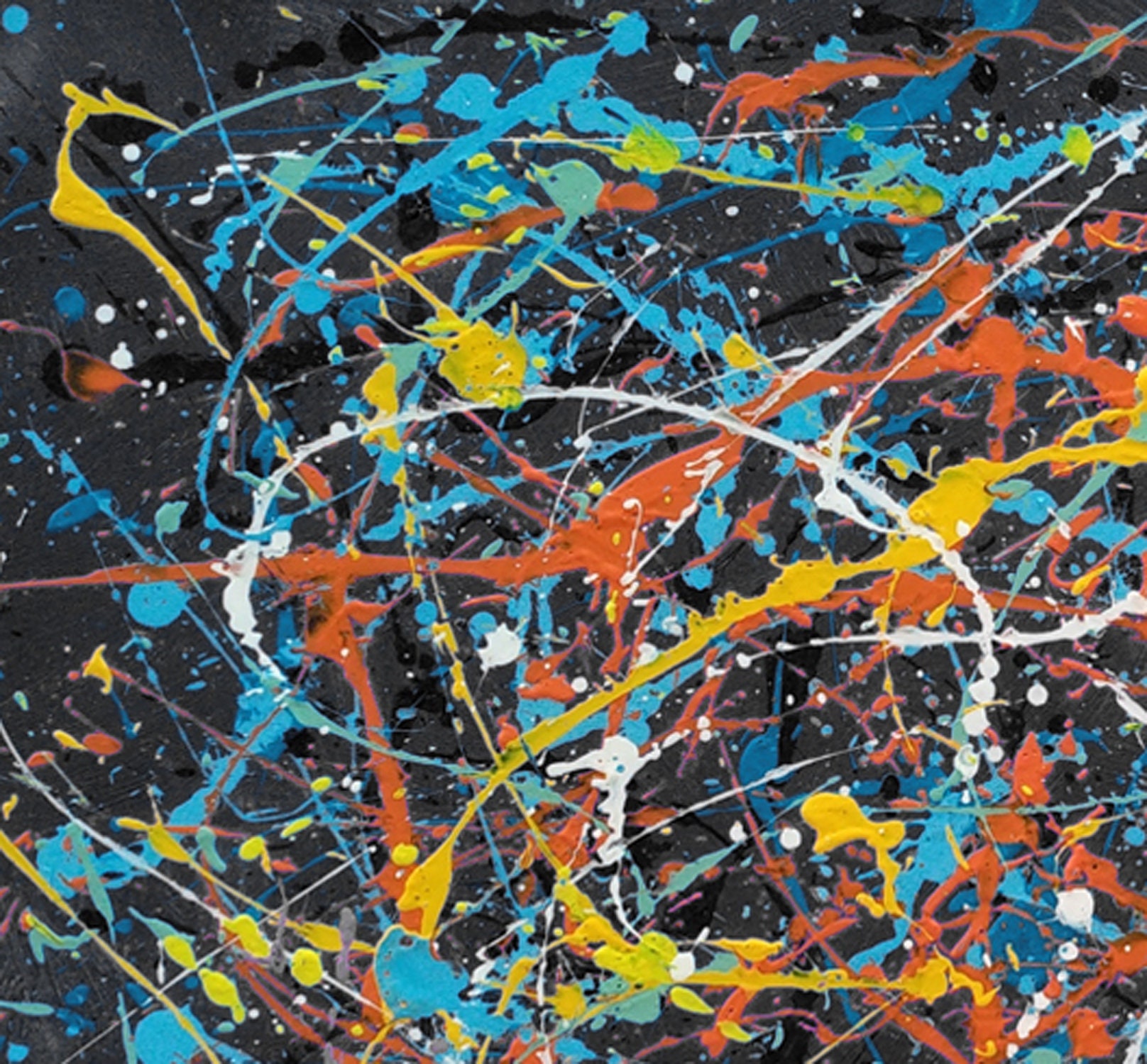 Jackson Pollock Inspired Art Jackson Pollock Large Artwork | Etsy