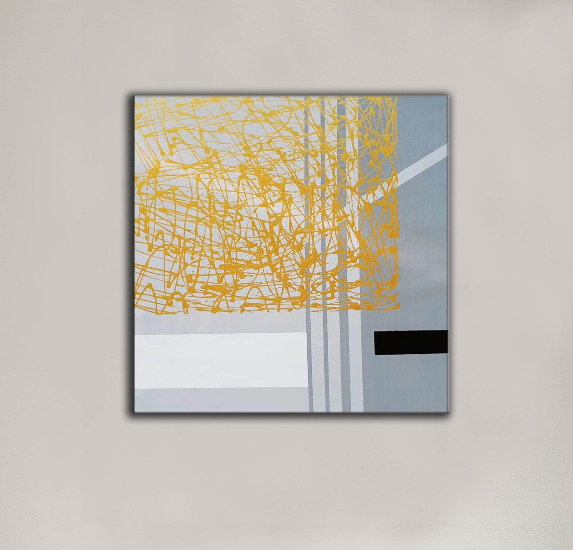 Original Abstract Wall Art Gold Painting Art Large Abstract - Etsy