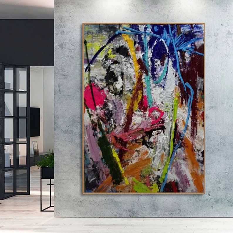 Abstract expressionism painting large abstract ArtOriginal | Etsy