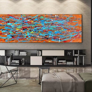 Abstract Painting Canvas Large Abstract Canvas Art Large Original ...