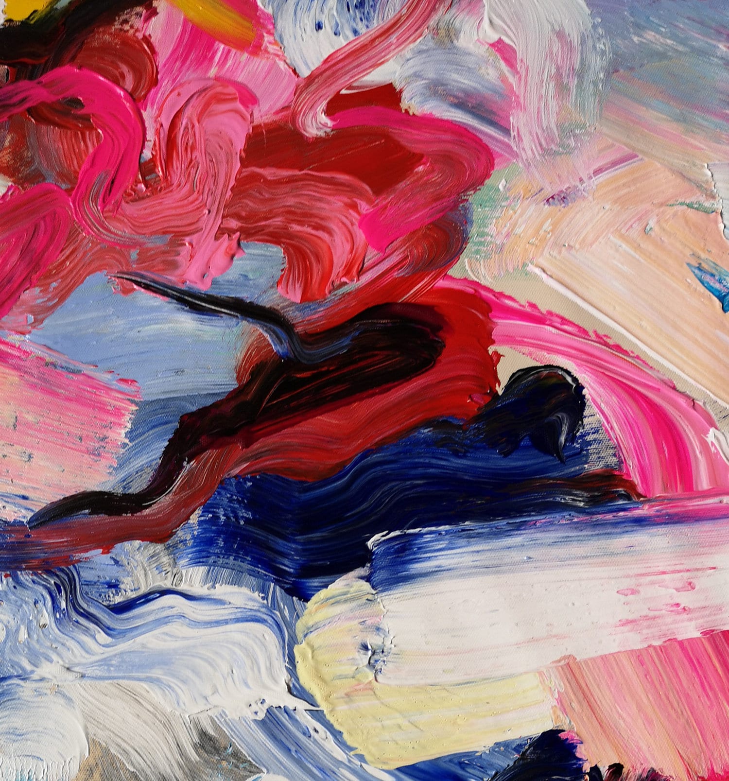 Large Colorful Painting Action Abstract Art Oil Painting - Etsy UK