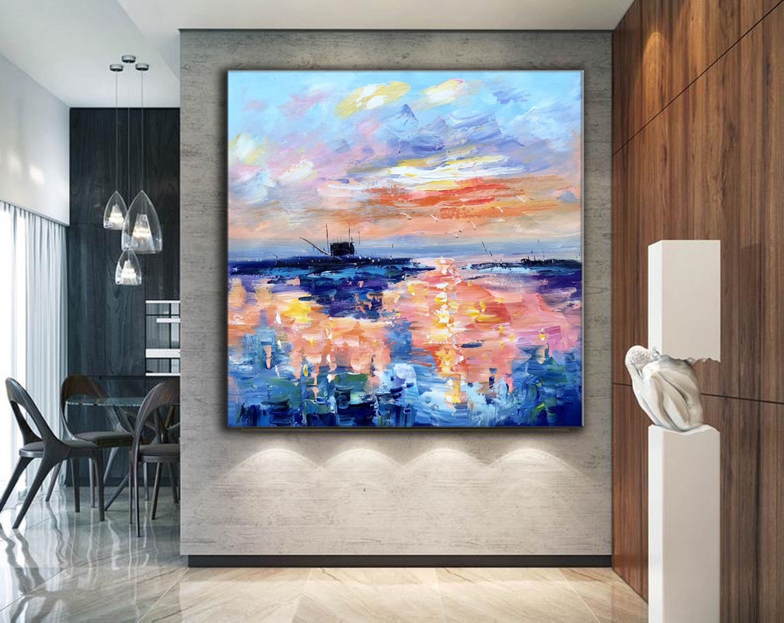 Abstract Painting Sky Oil Painting Abstract Art Paintings | Etsy