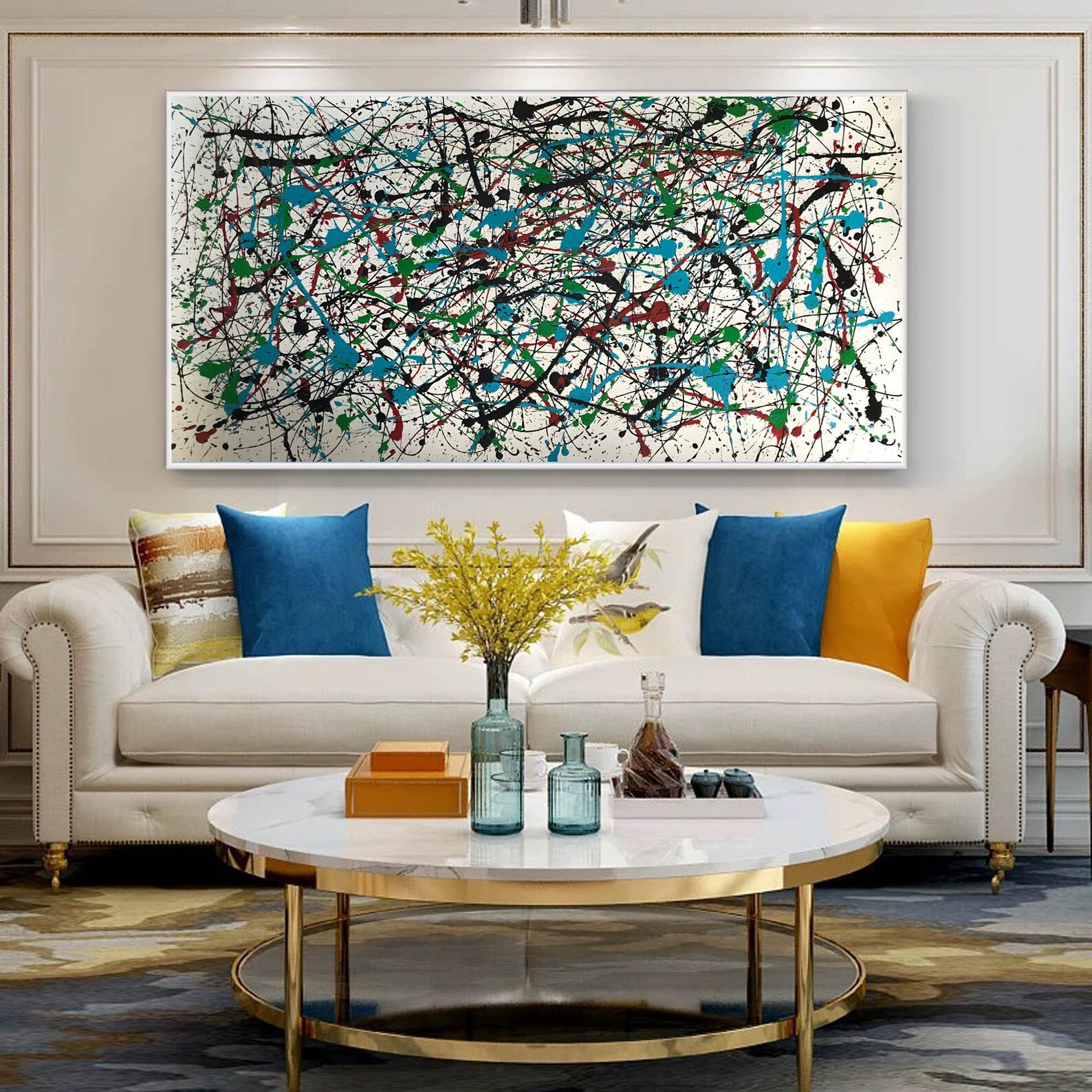 Large Abstract Painting,extra Large Wall Art,large Canvas Art ...