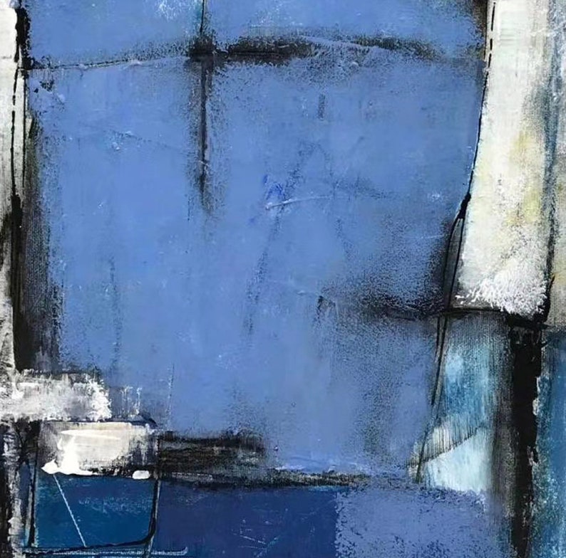 Original Abstract Painting Abstract Blue Painting Abstract - Etsy