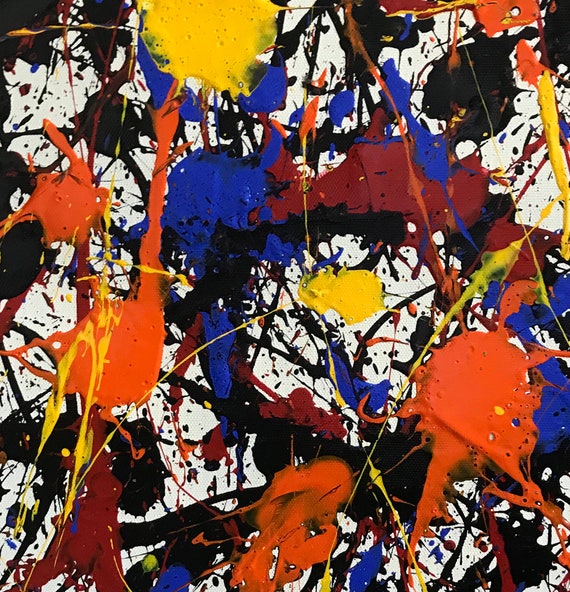 Fondo De Pantalla De La Pintura De Jackson Pollock Esto Es Un Pollock