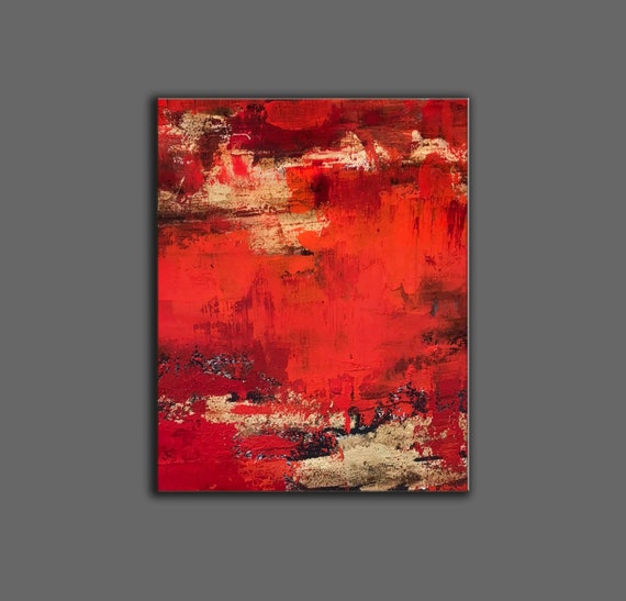 Red Abstract Painting
