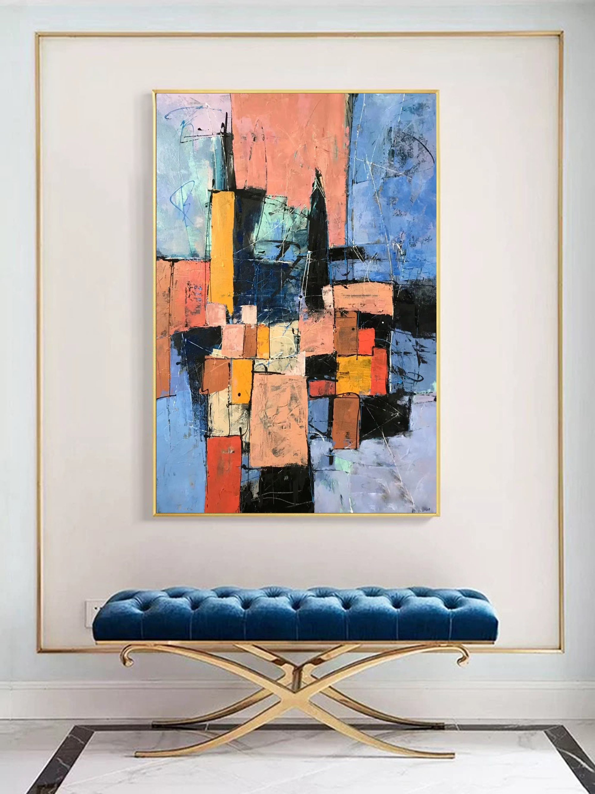 Canvas wall art abstract art living room wall art bedroom | Etsy