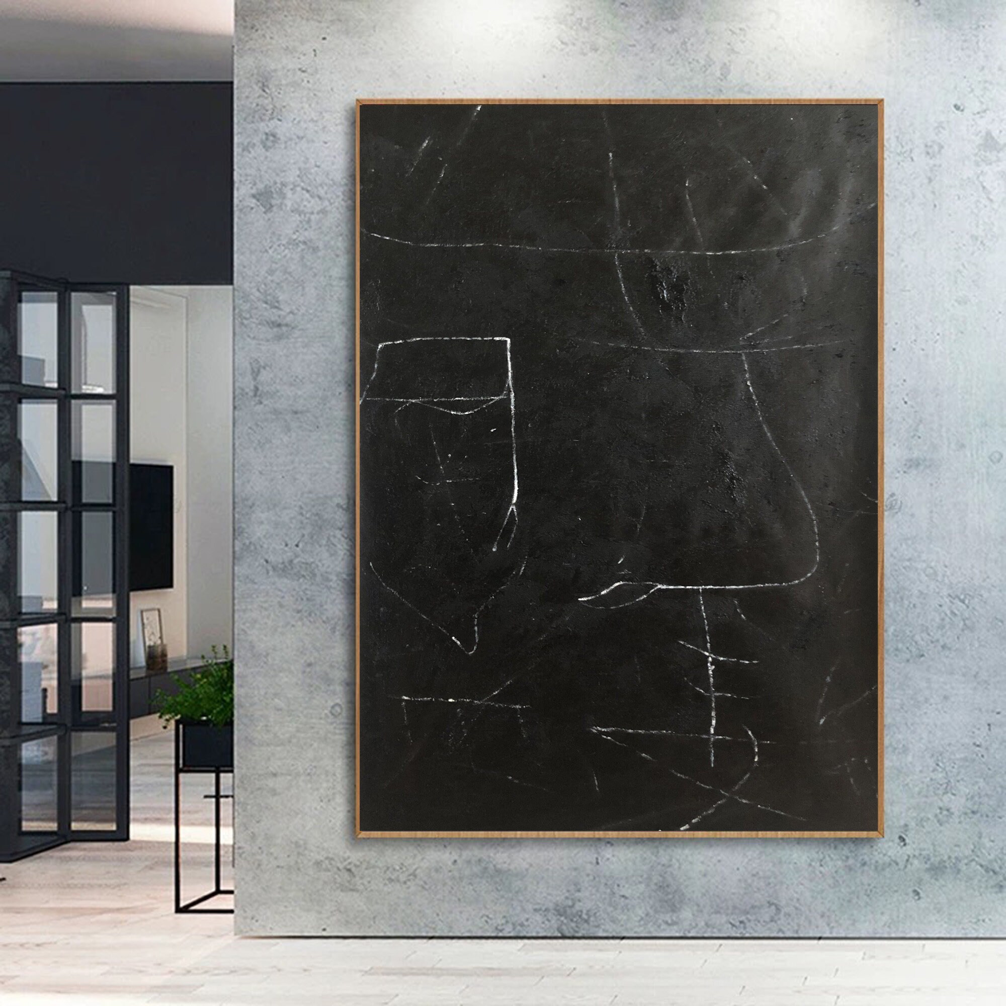 Black Abstract Art Black Texture Painting Black Painting - Etsy Australia