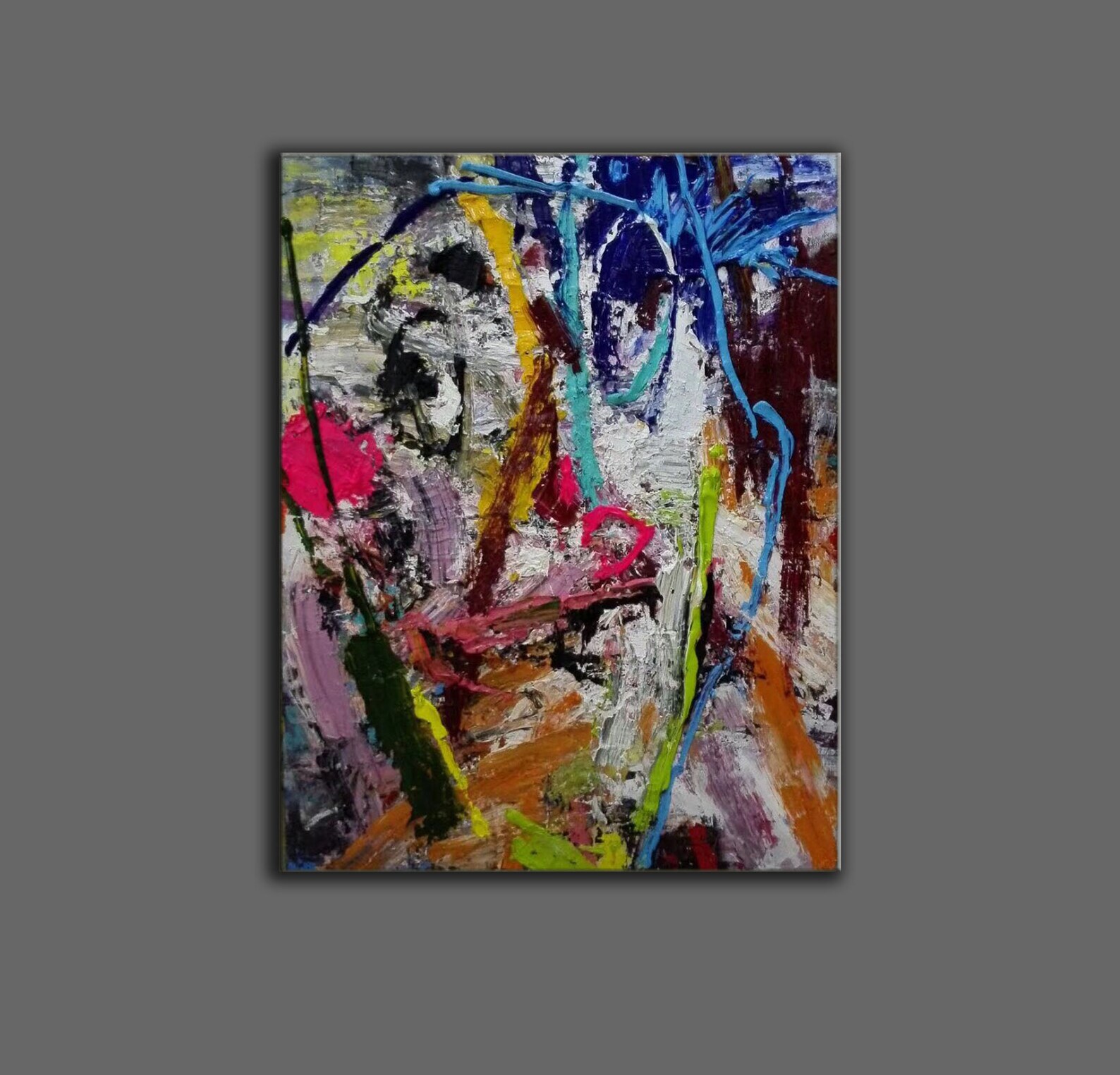 Abstract Expressionism Painting Large Abstract Artoriginal - Etsy