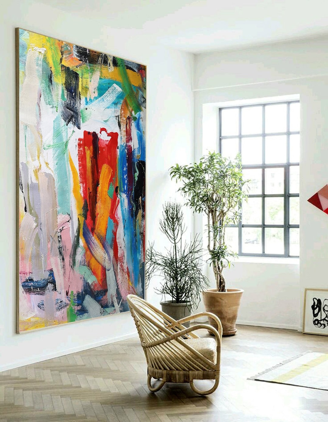 Multicolor Wall Art , Large Original Wall Art, Abstract Painting ...