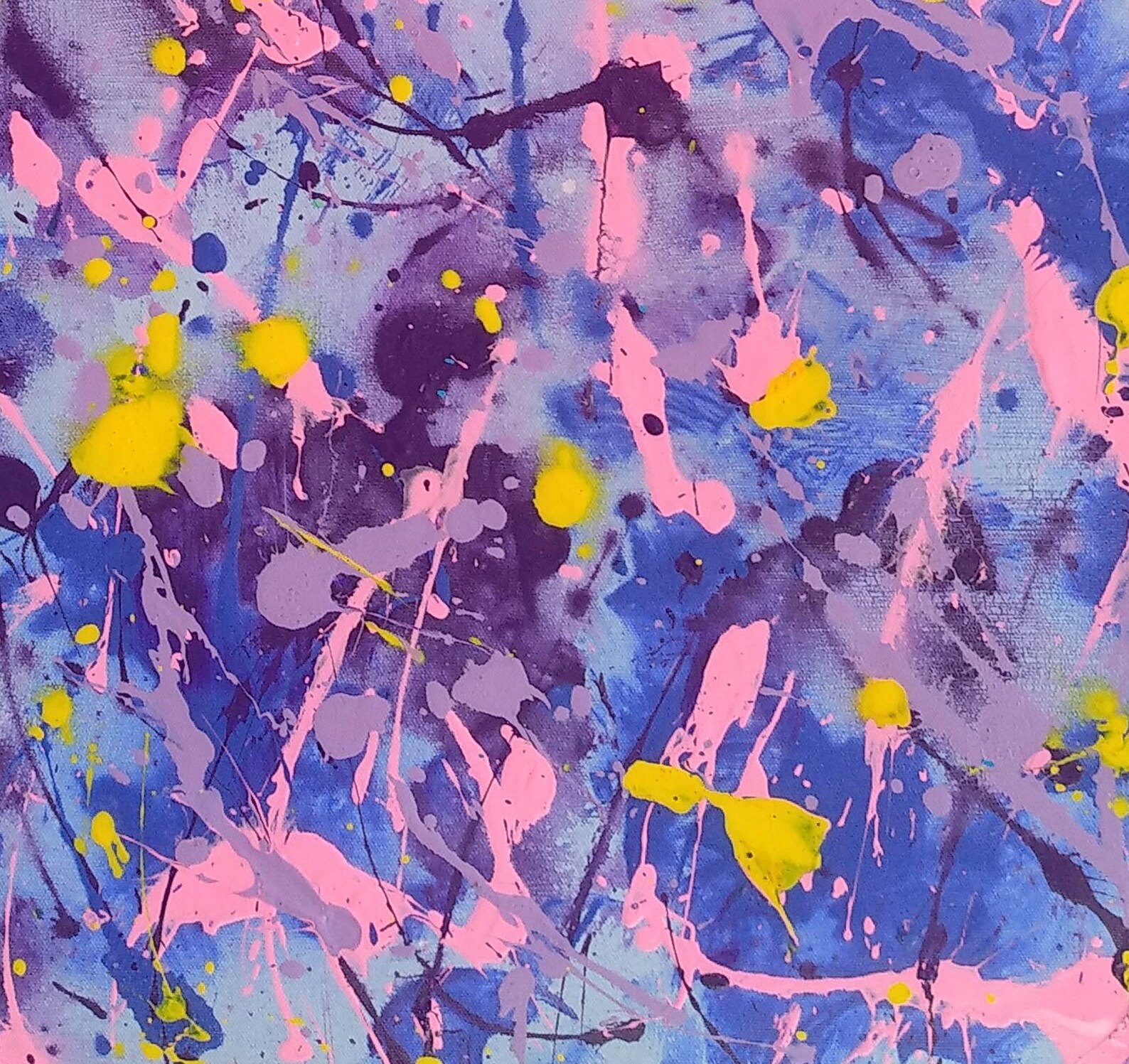 Large Oil Painting Drip Painting Large Canvas Painting Pink - Etsy