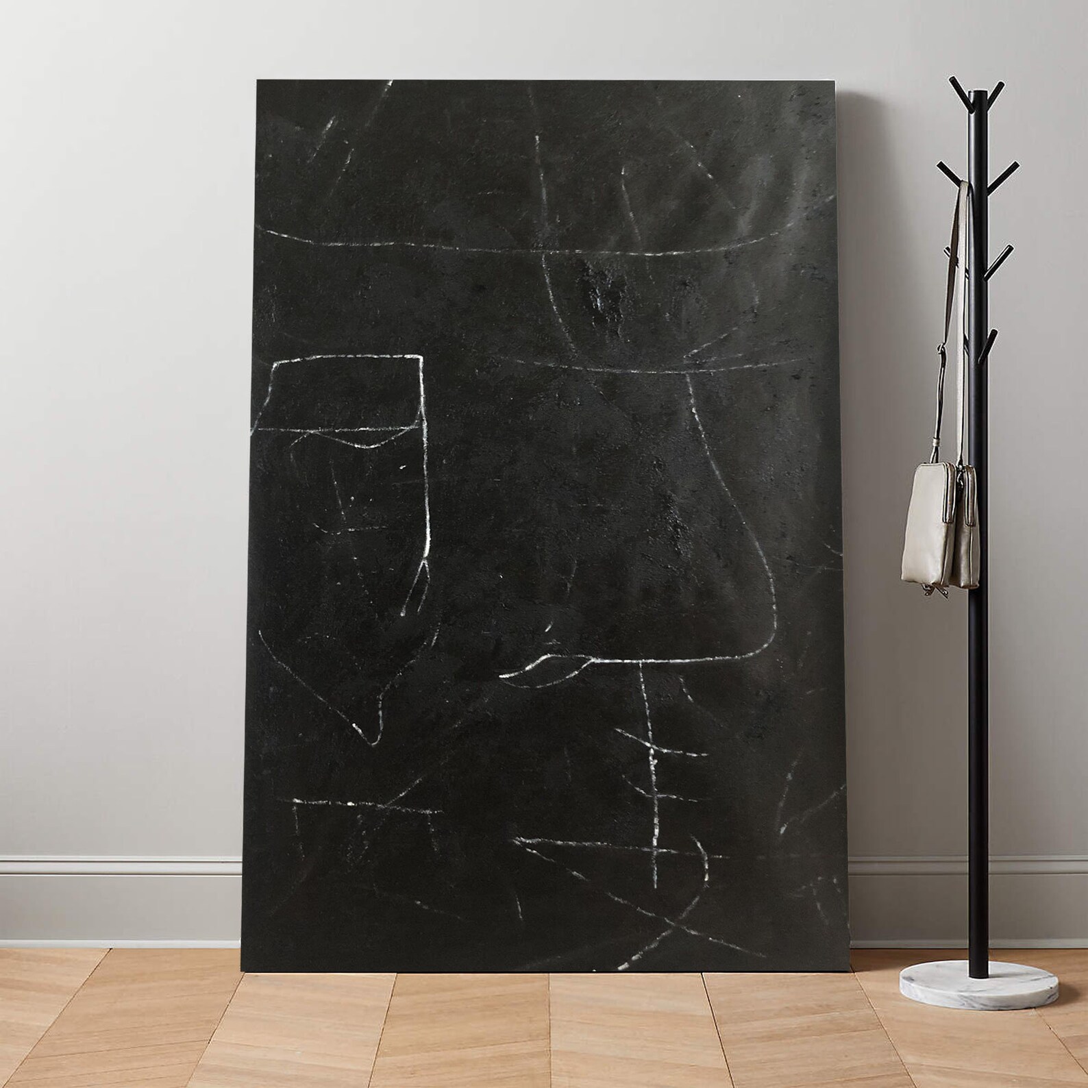 Black Abstract Art Black Texture Painting Black Painting - Etsy