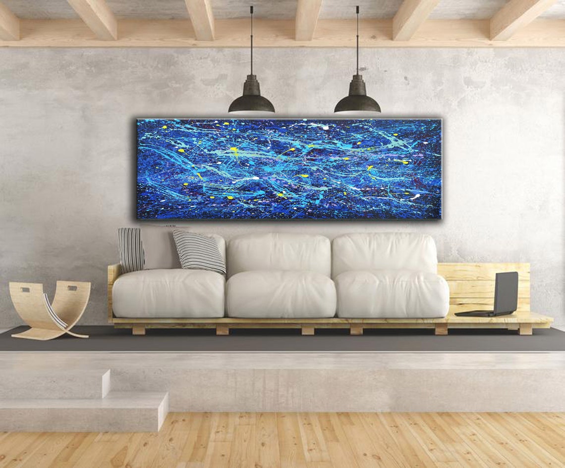 Colorful Painting Large Abstract Art Large Wall Art Extra | Etsy