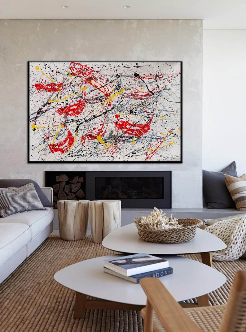 Contemporary Art Large Oil Painting Original Modern Abstract | Etsy