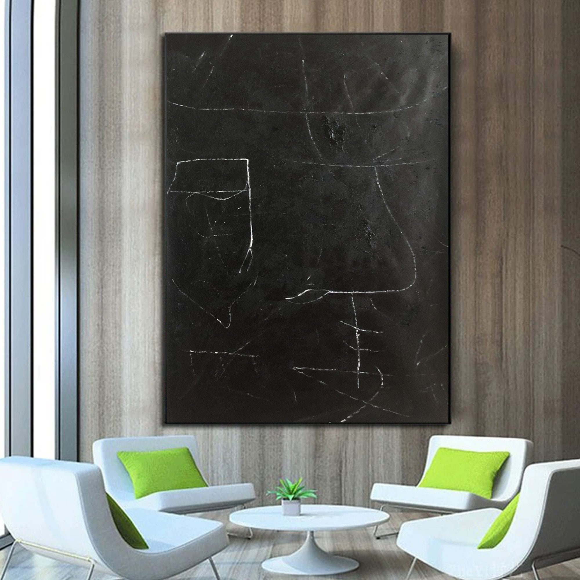 Black Abstract Art Black Texture Painting Black Painting | Etsy