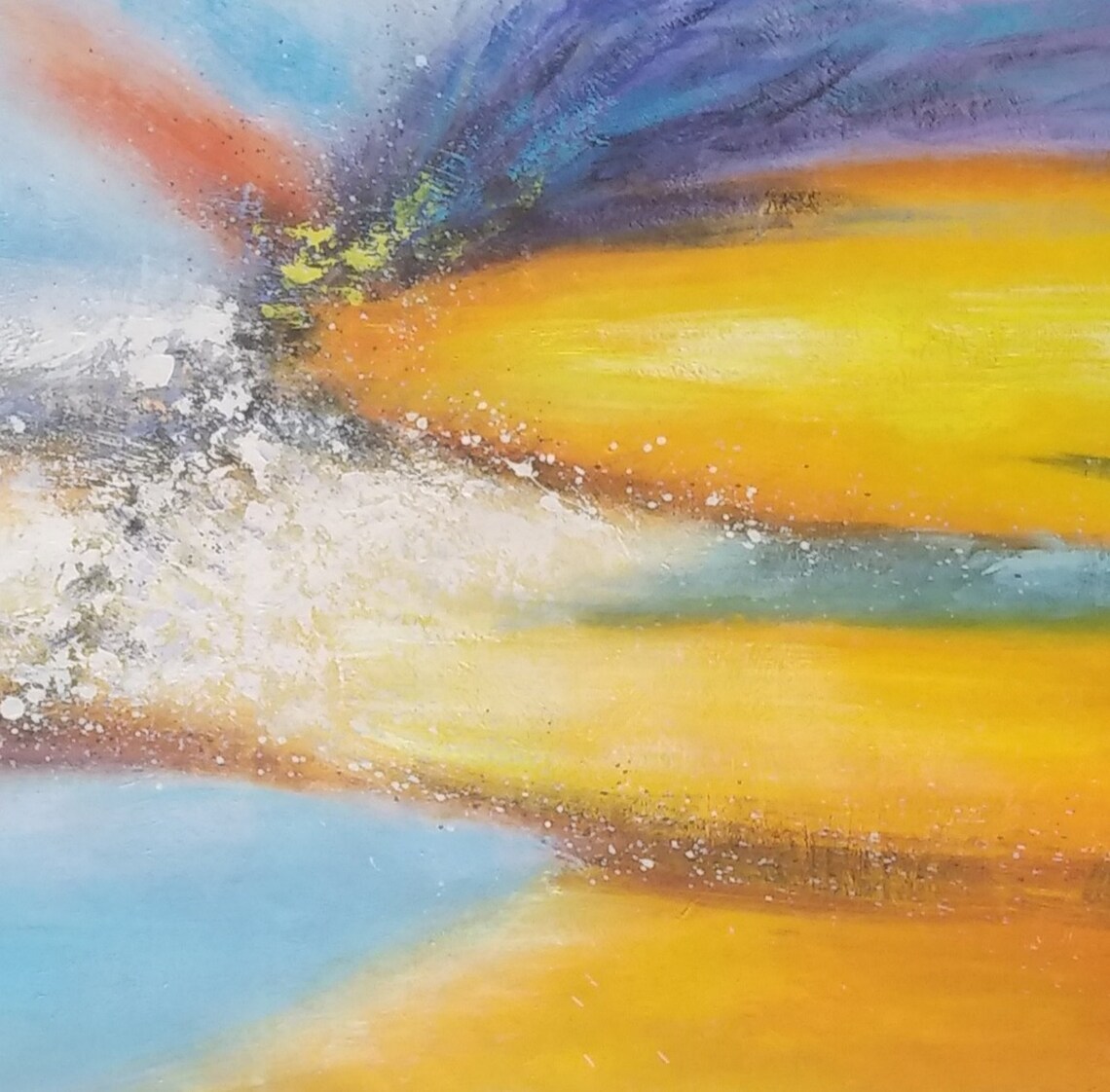 Panoramic Art Abstract Painting Modern Abstract Art Large | Etsy