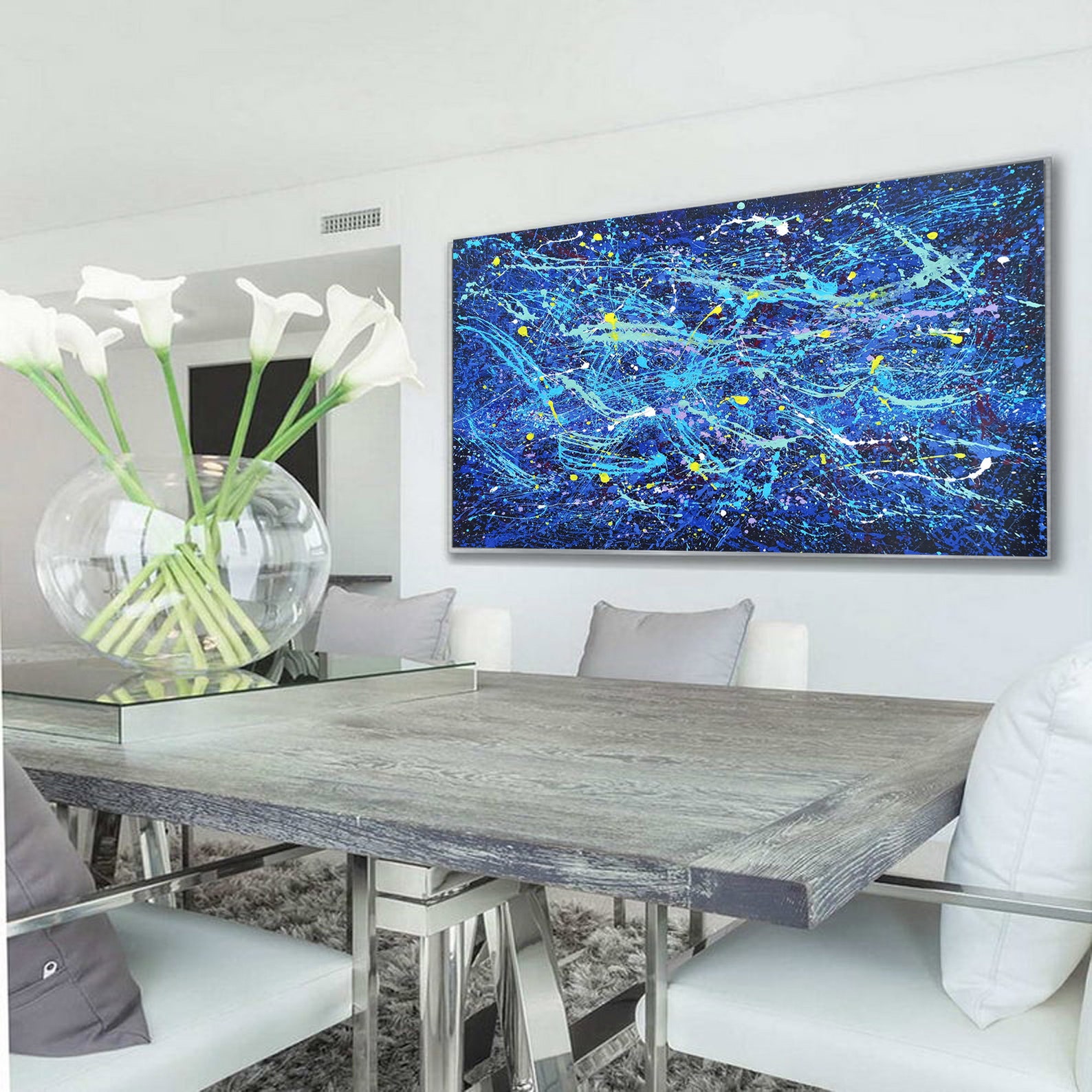 Colorful Painting Large Abstract Art Large Wall Art Extra | Etsy