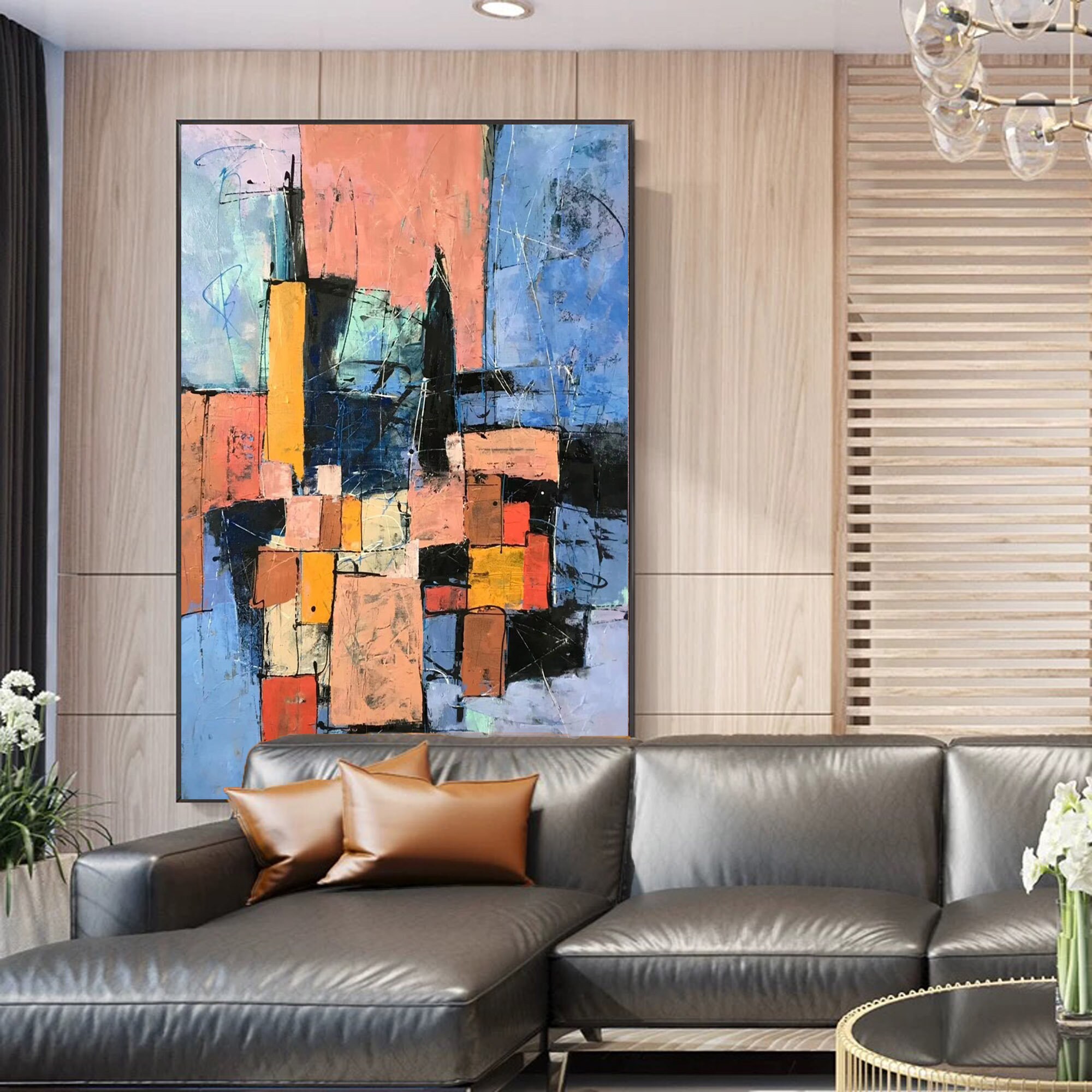 Canvas wall art abstract art living room wall art bedroom | Etsy