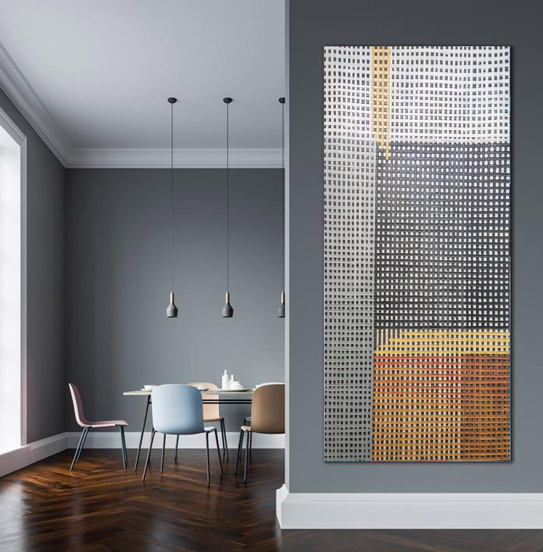 Textured Abstract Art Geometry Painting Textured Minimalist | Etsy