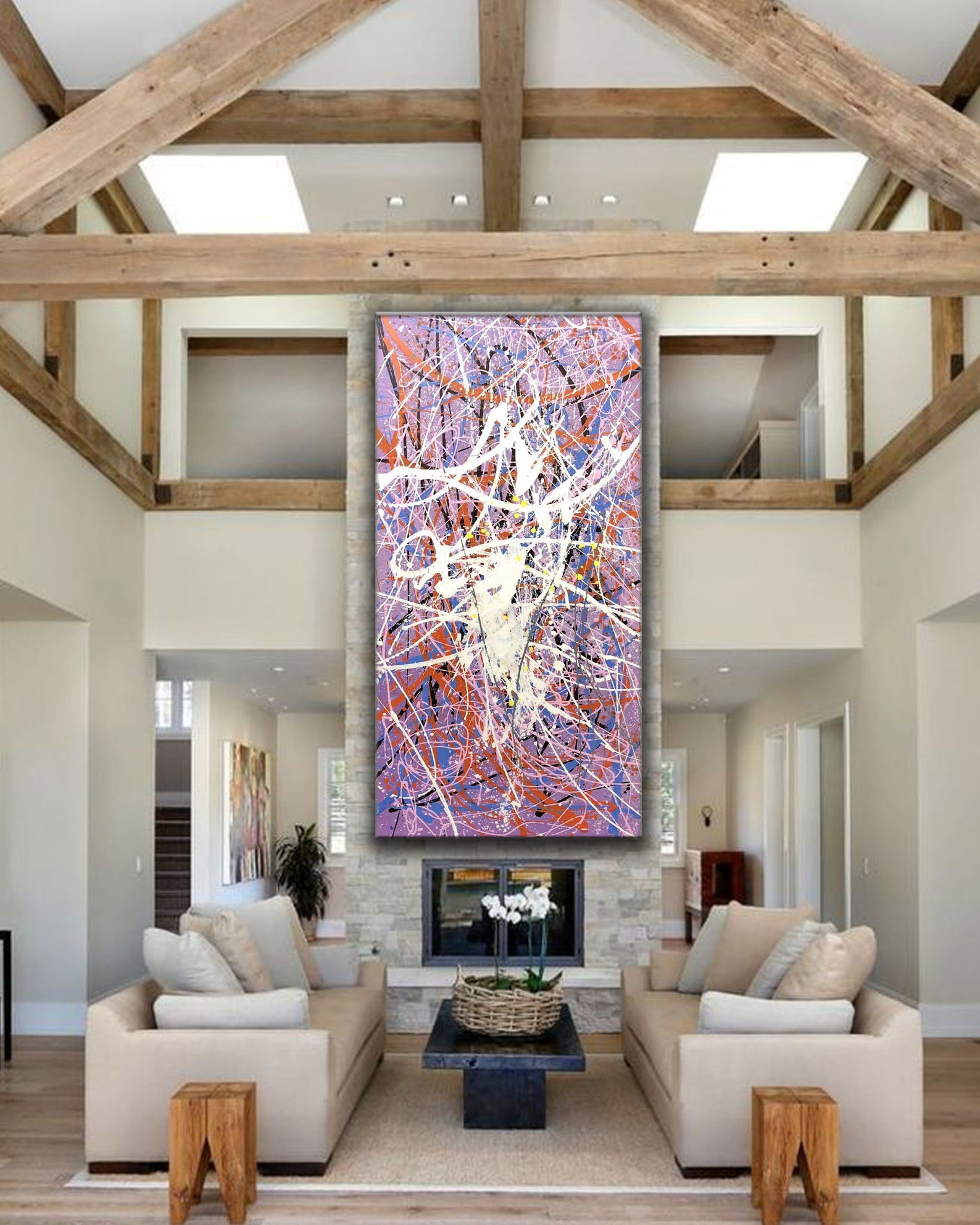 Abstract painting large wall art extra large wall art large | Etsy