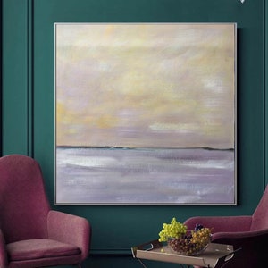 Abstract Painting Modern Painting Peach Painting Scenery - Etsy