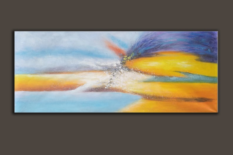 Panoramic Art Abstract Painting Modern Abstract Art Large - Etsy