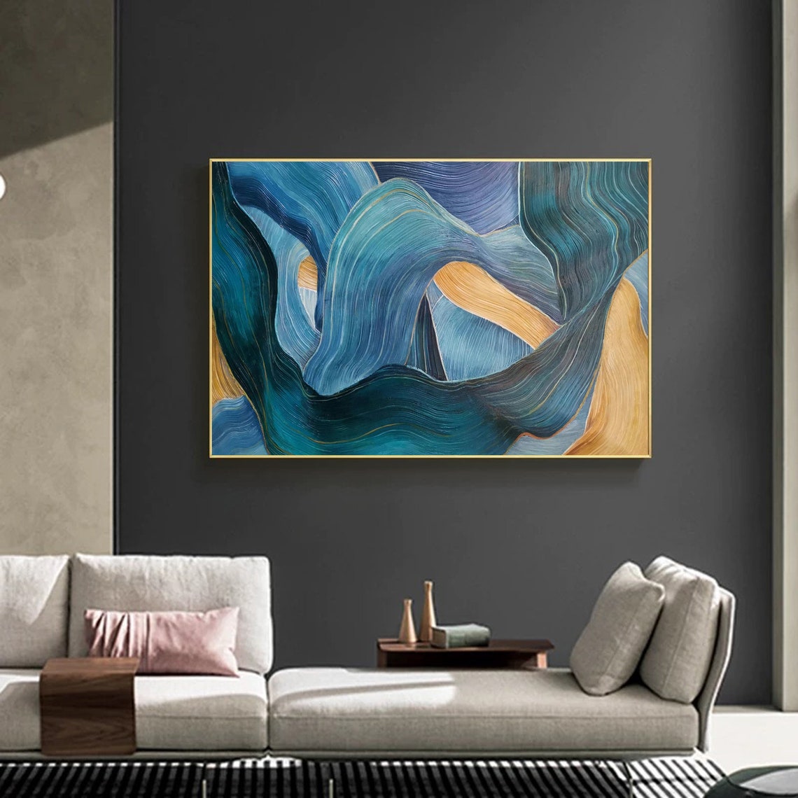 Large Abstract Painting Modern Abstract Painting | Etsy