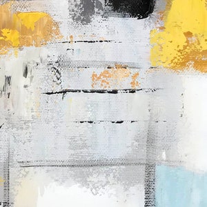 Abstract Painting / Large Original Abstract Oil Painting / Yellow ...