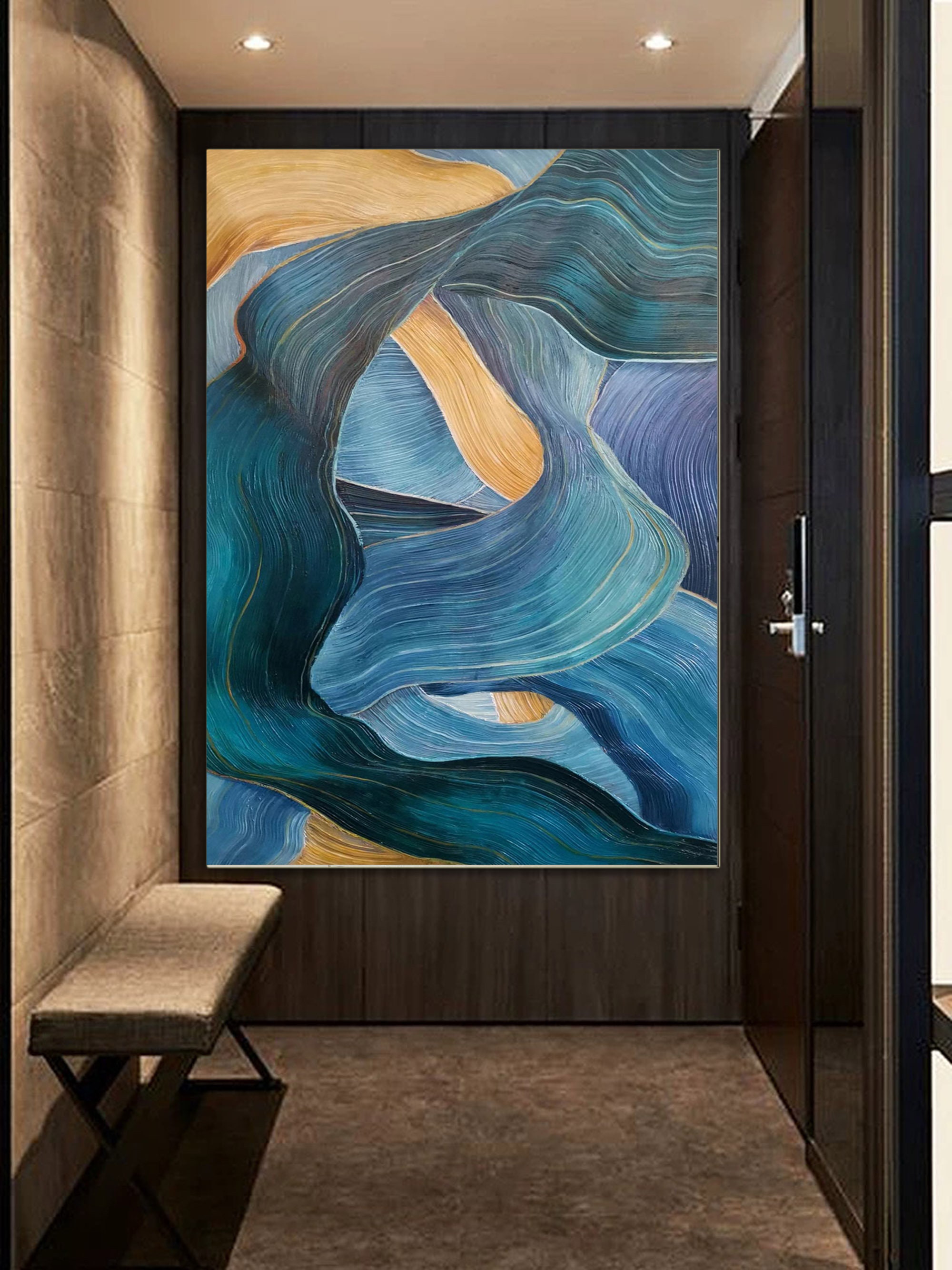 Canvas Wall Art Abstract Art Living Room Wall Art Bedroom | Etsy