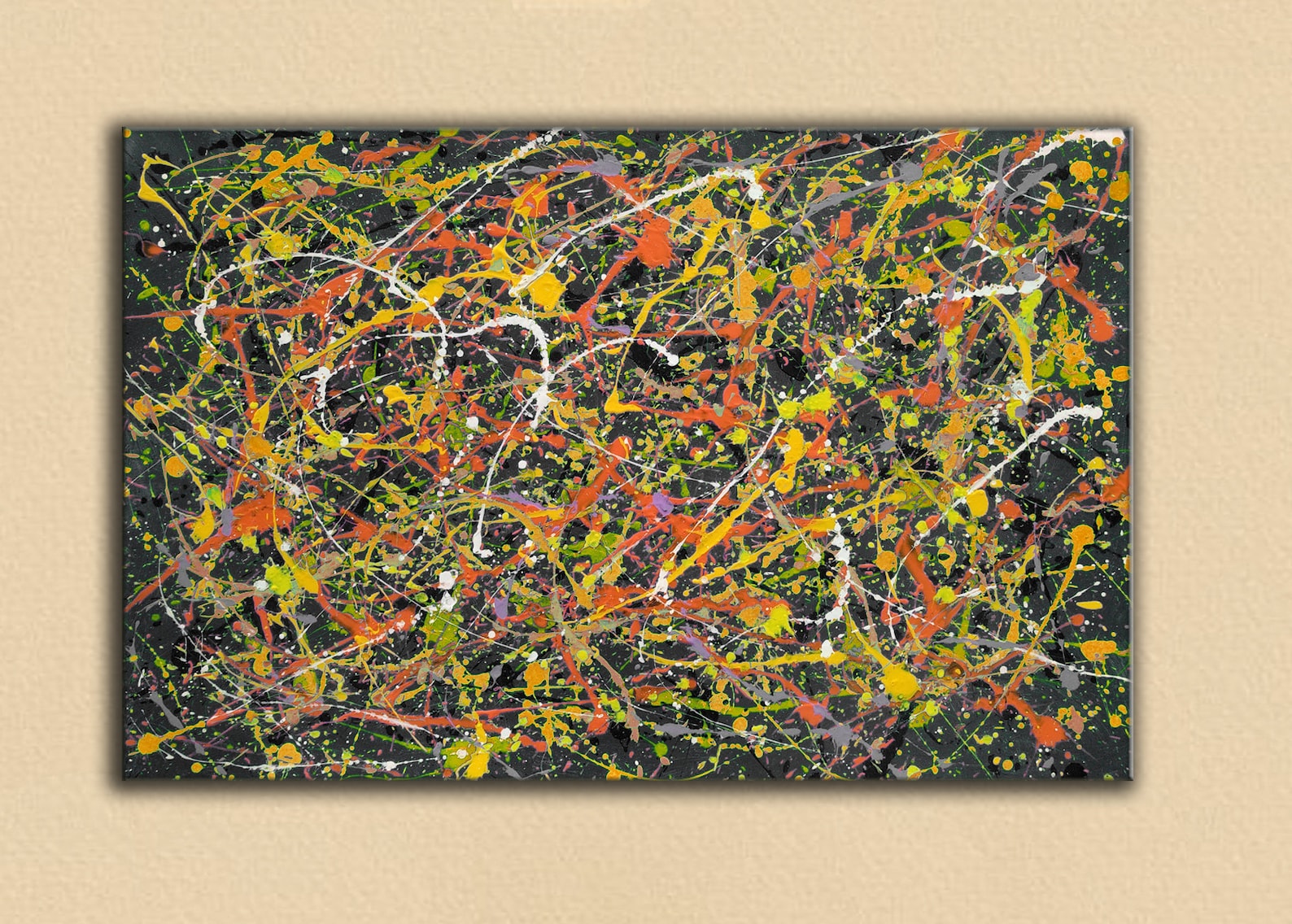 Jackson Pollock Style Paintings,jackson Pollock Style Abstract Painting ...