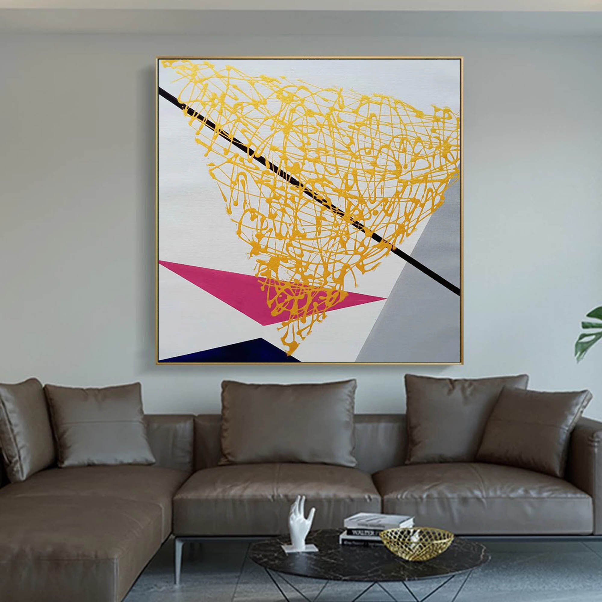 Gold Painting Contemporary Art Gold Abstract Painting - Etsy