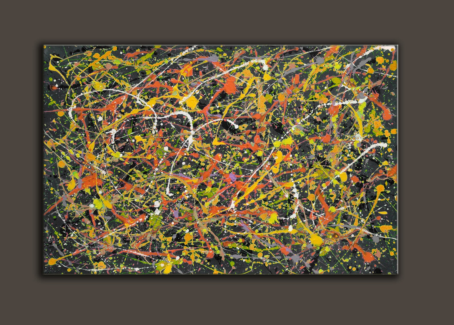 Jackson Pollock Style Paintingsjackson Pollock Style Abstract | Etsy
