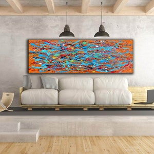 Abstract Painting Canvas Large Abstract Canvas Art Large Original ...