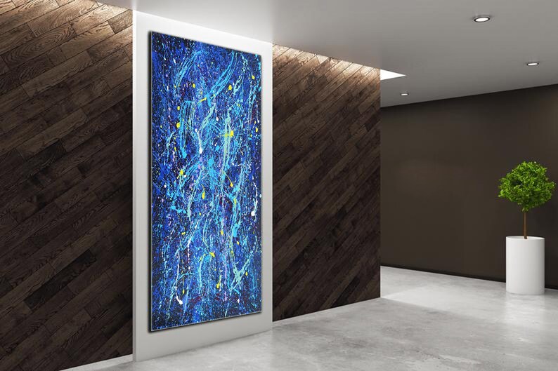 Colorful Painting Large Abstract Art Large Wall Art Extra | Etsy