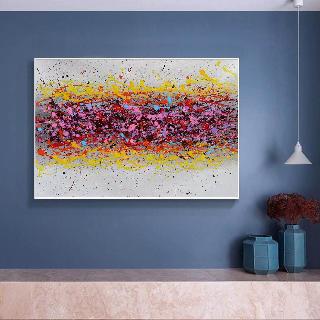 Jewish Abstract Art Parme Kotel Western Wall Abstract Acrylic Drip ...