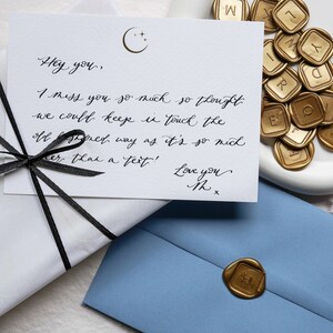 Luna Luxury Gold Foiled Notecard Set - Etsy