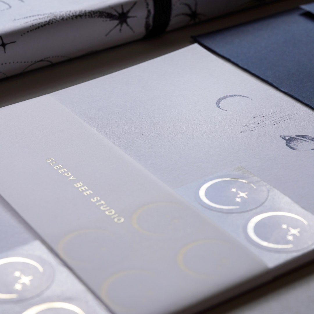 Stargazer Luxury Writing Paper & Envelope Set / A5 Writing Paper With G ...