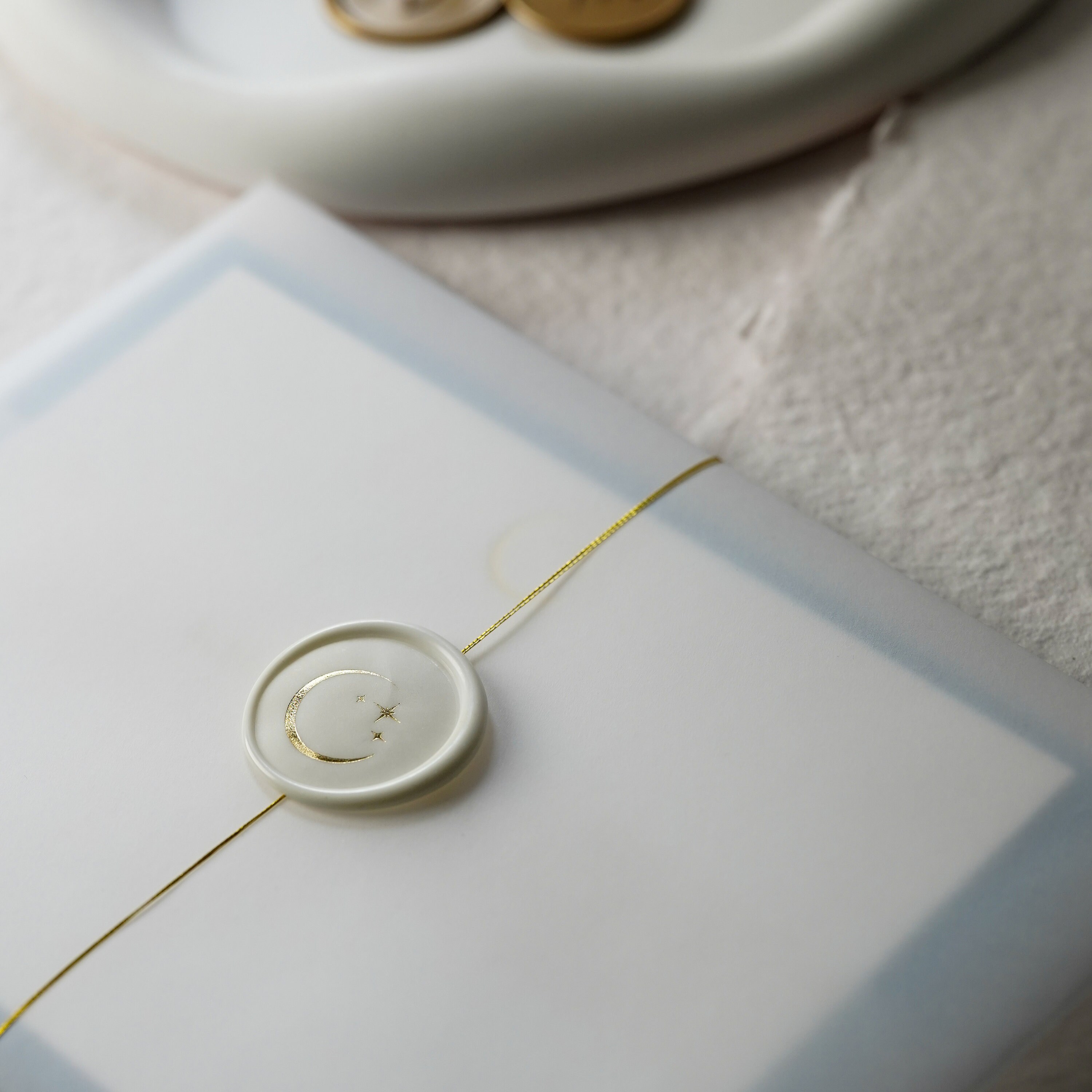 Luna Luxury Gold Foiled Notecard Set - Etsy